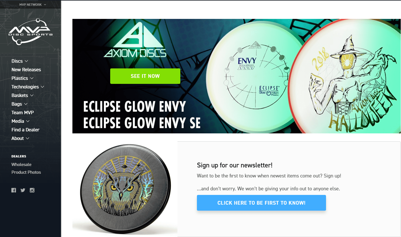 New Site Launch! - MVP Disc Sports